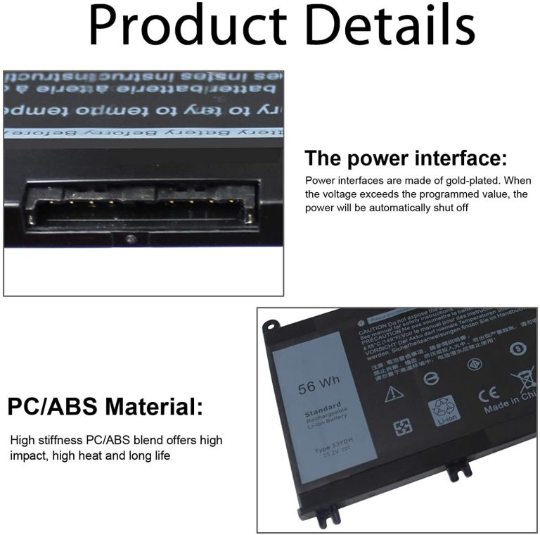 33YDH Laptop Battery 56Wh Dell Latitude 13 3380 14 3490 15 3590 3580 ...
