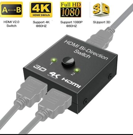HDMI Dual Function Switch Switcher Splitter Bi-Direction Hub 1080P 4K ...