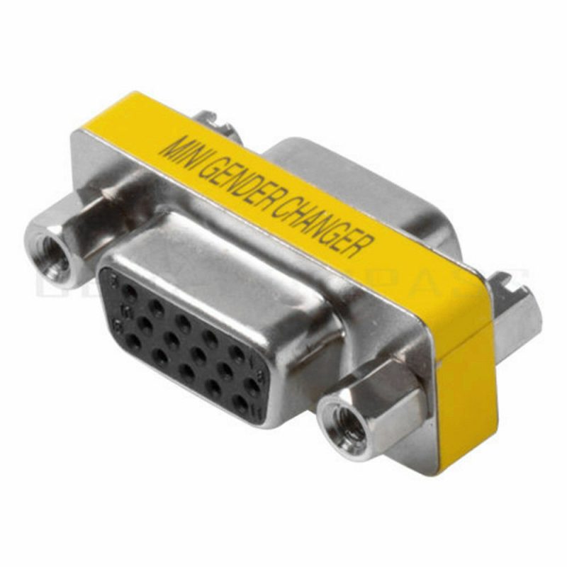 Female To Female VGA 15 Pin Converter Adapter Changer Joinder – IT ...