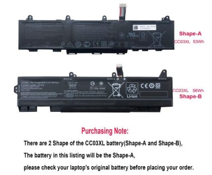 CC03XL HP Elitebook Battery ZBook Firefly 14 G7 G8 P/N : HSTNN-UB8W ...