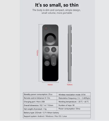 Air Mouse Remote Control With Motion Sensing 2.4GHZ Wireless W3 VWeChip ...
