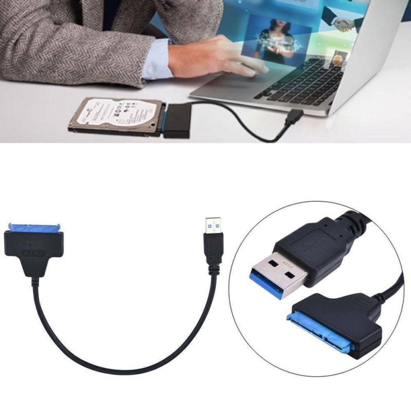 SATA TO USB 3.0 Speed External HDD Or SSD Adapter Cable Converter – IT ...