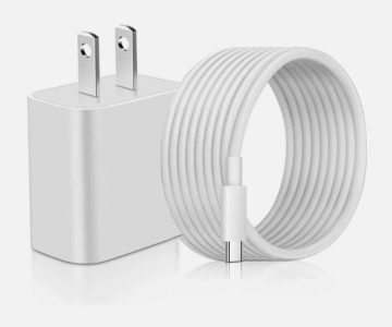 IPHONE PD 20W Fast Mobile WALL CHARGER With USA 2 Pin plug With USB-C ...